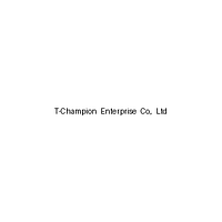 Scope Certificates | T-Champion Enterprise | Companies | CommonShare
