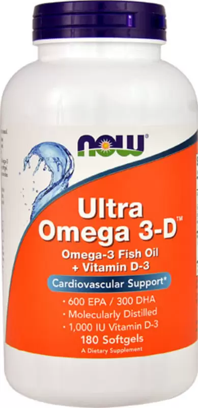NOW Ultra Omega 3-D™ -- 180 Fish Softgels | Products | CommonShare