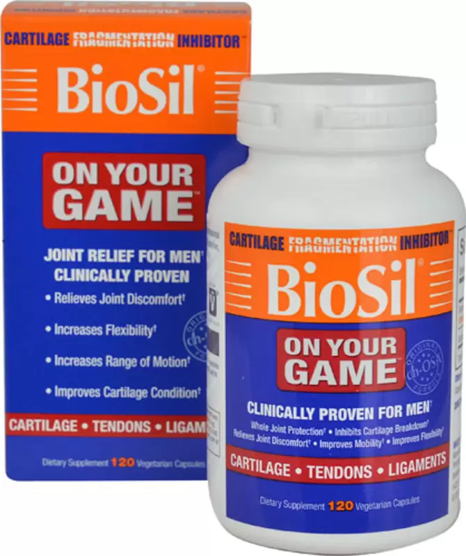 Natural Factors BioSil® On Your Game™ Joint Relief For Men -- 120 ...