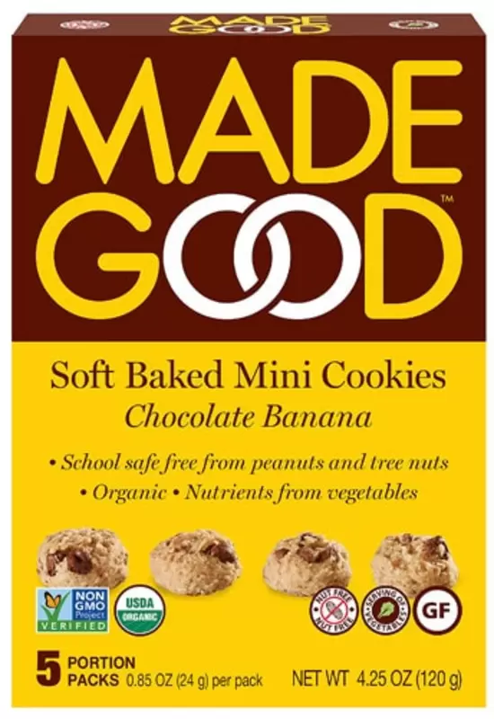 MadeGood Soft Baked Mini Cookies Chocolate Banana -- 5 Pack | Products ...