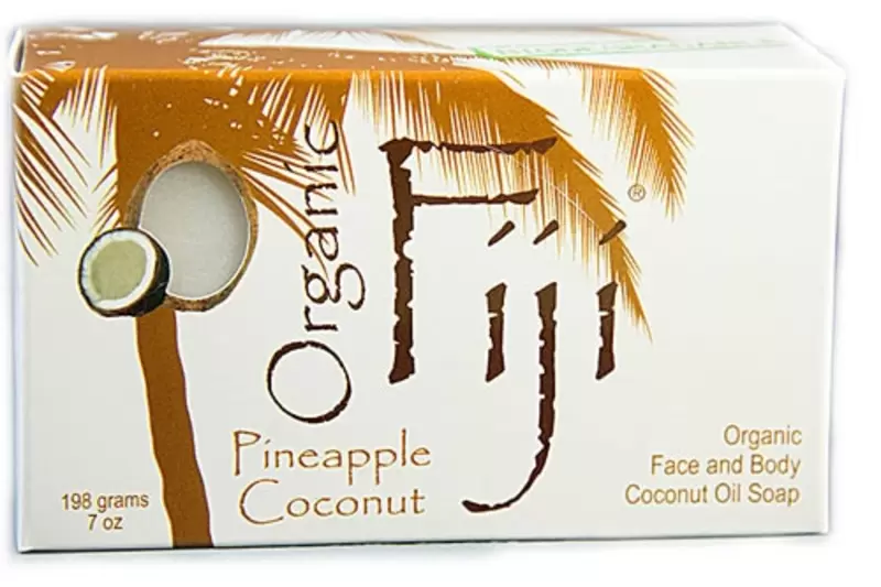 Organic Fiji Face and Body Coconut Oil Soap Pineapple Coconut -- 7 oz ...